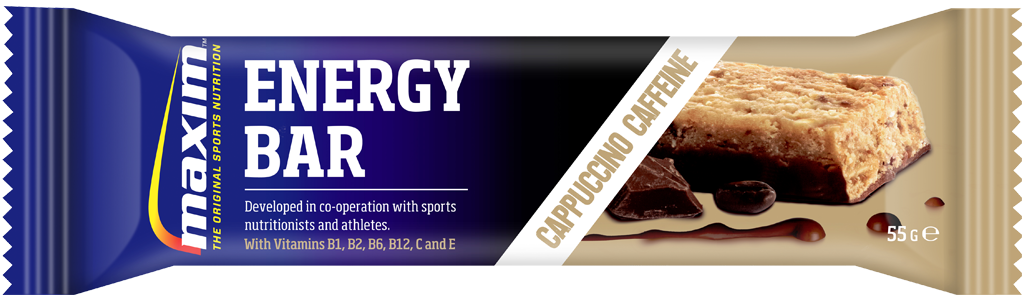 Maxim Energy Bar - Cappuccino Caffeine - 25 x 55 gram - Maxim - Energy ...