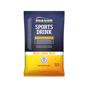 Maxim Hypotonic Sports Drink - Fresh Lemon - 20 x 60 gram - Maxim ...